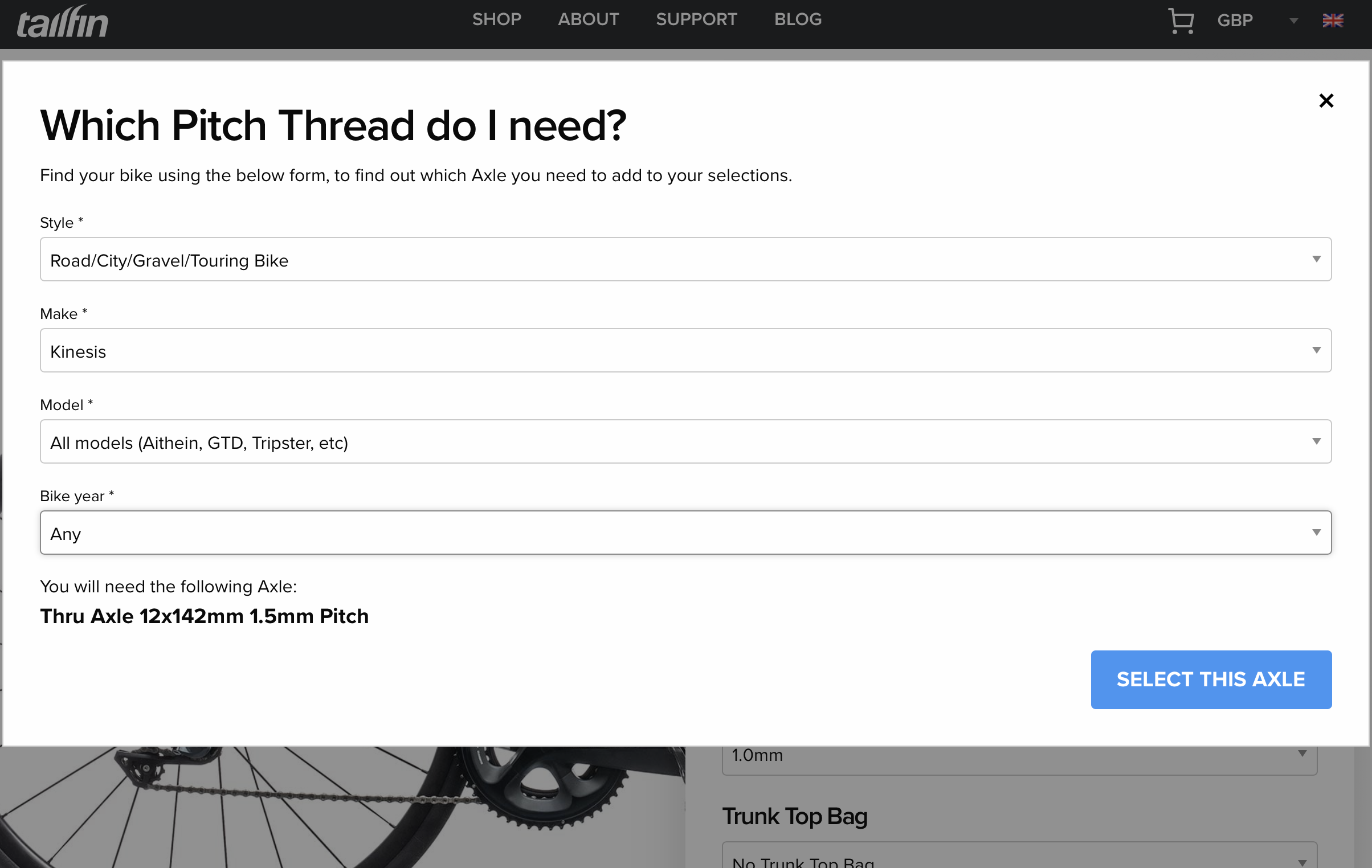 Tailfin Thru Axle - Product Design Notes - Tailfin Cycling