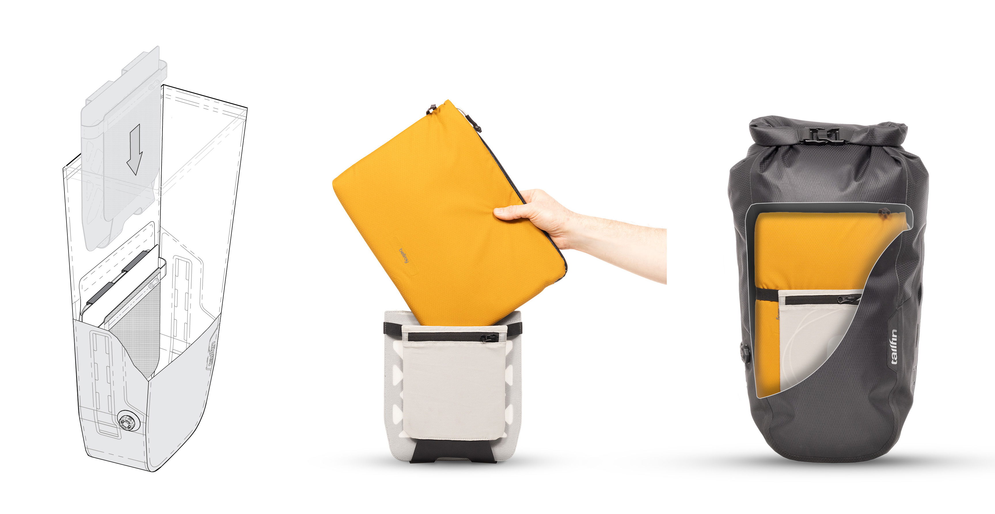 16L Mini Panniers - Product Design Notes - Tailfin Cycling